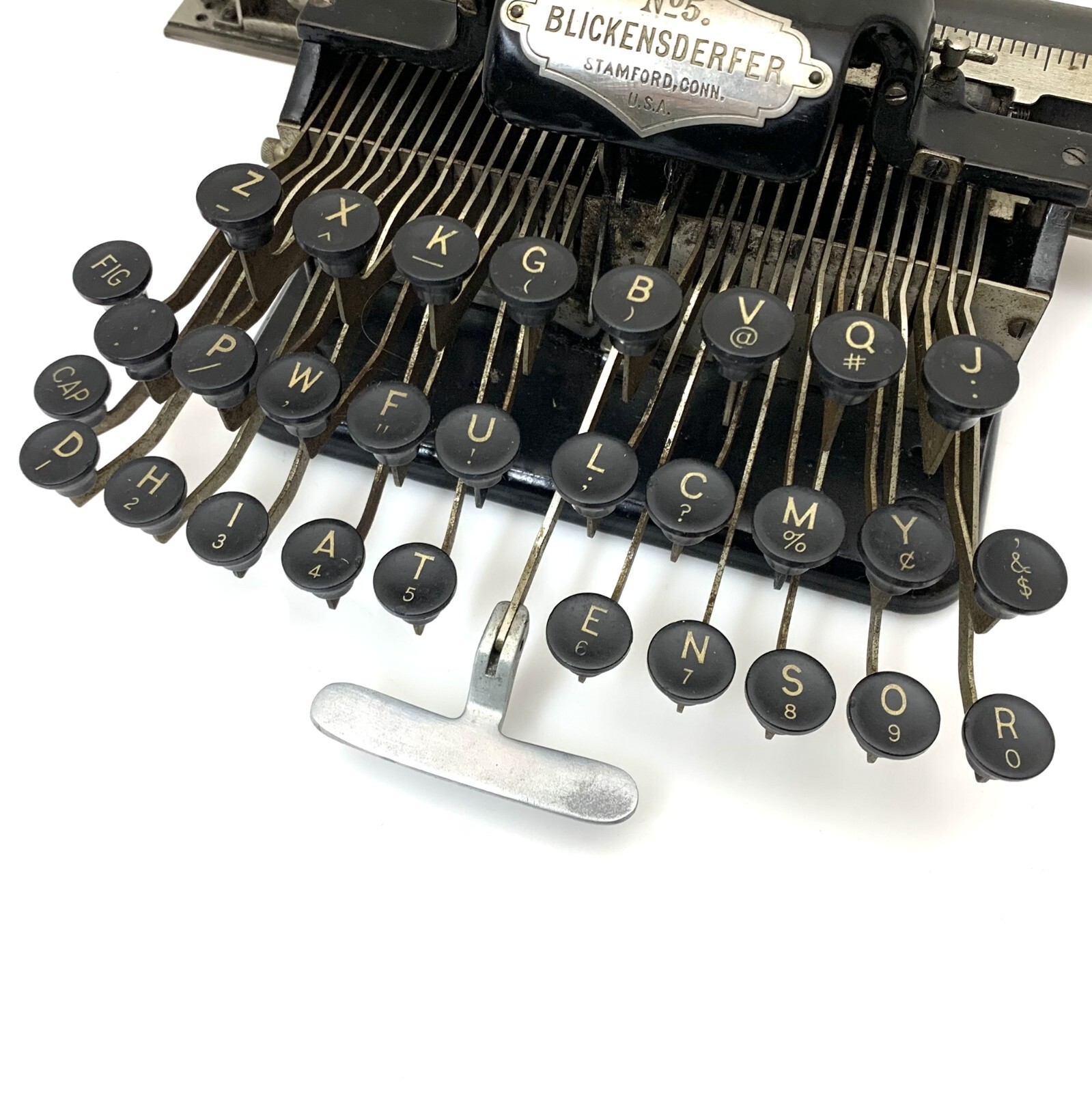 1898 Blickensderfer No.5 Typewriter Antique Schreibmaschine Vtg 打字机 ...