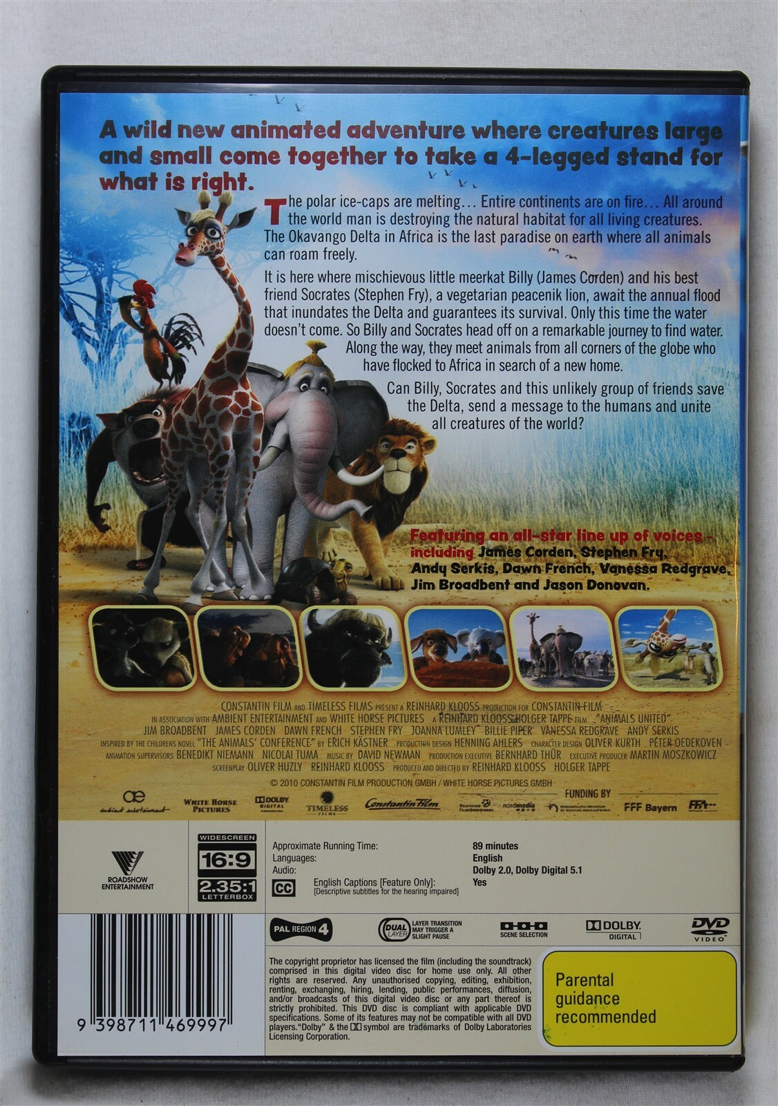 Animals United (DVD, 2010) 9398711469997 | eBay