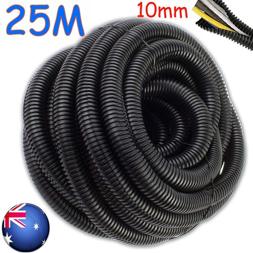 10mm UV PP Fireproof Split Loom Tubing Auto Wiring Sleeve Conduit Cable ...
