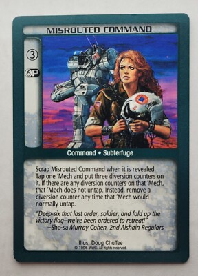 BattleTech CCG: MISROUTED COMMAND | Common | SAVE UP TO 25% | Unltd. | eBay