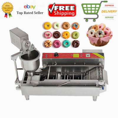 Commercial Automatic Donut Maker Doughnut Making Machine with 3 Sets ...