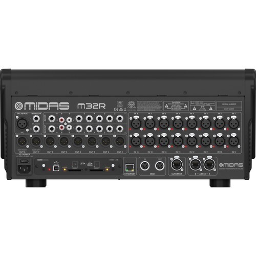 Midas M32R LIVE 40-channel Digital Mixer with 16 Midas Preamps & 25 Mix ...