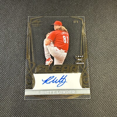 2023 Leaf Trinity Rhett Lowder 1/1 Gold Rookie Autograph | eBay