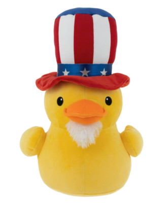 🎆 Uncle Sam Quack – 8” USA Duck Plush with Red, White, Blue Hat | July ...