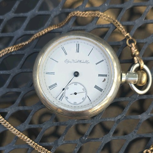 Elgin Railroad Pocket Watch Not running, missing the hour hand. | eBay