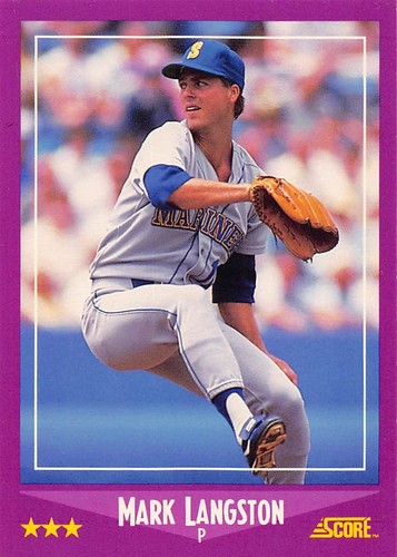 Mark Langston 1988 Score 30 Seattle Mariners Baseball Card | eBay