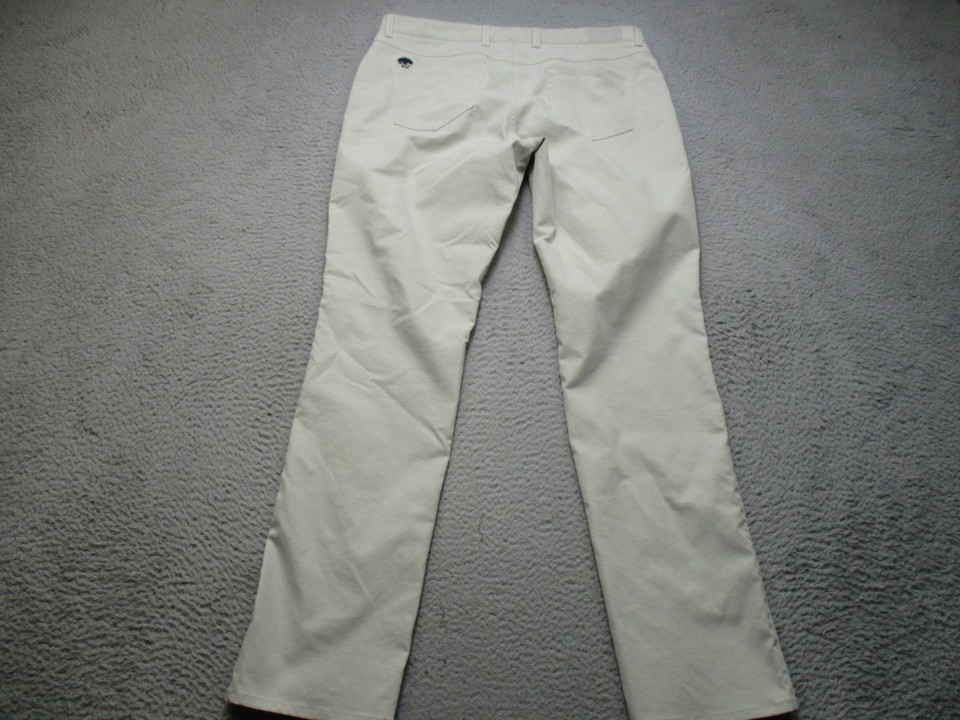 Peter Millar Eb66 Pants Mens 36x34 Brown Straight Leg 5 Pocket Tech ...