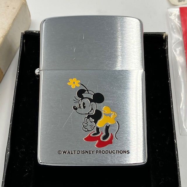 Zippo 1981 Rare Disney Minnie Mouse Oil Lighter w/ Box Unused | eBay