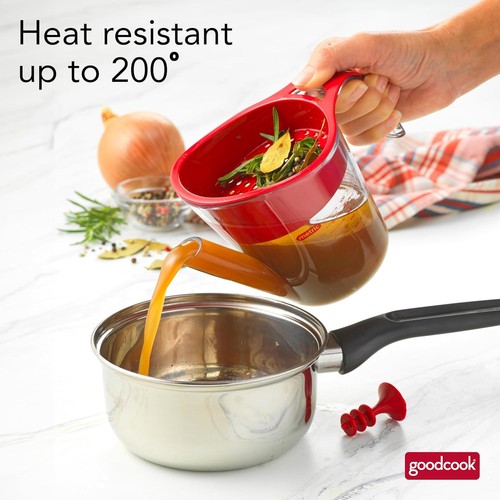 Good Cook 2 Cup Fat Separator With Stopper And Strainer For Gravy | eBay