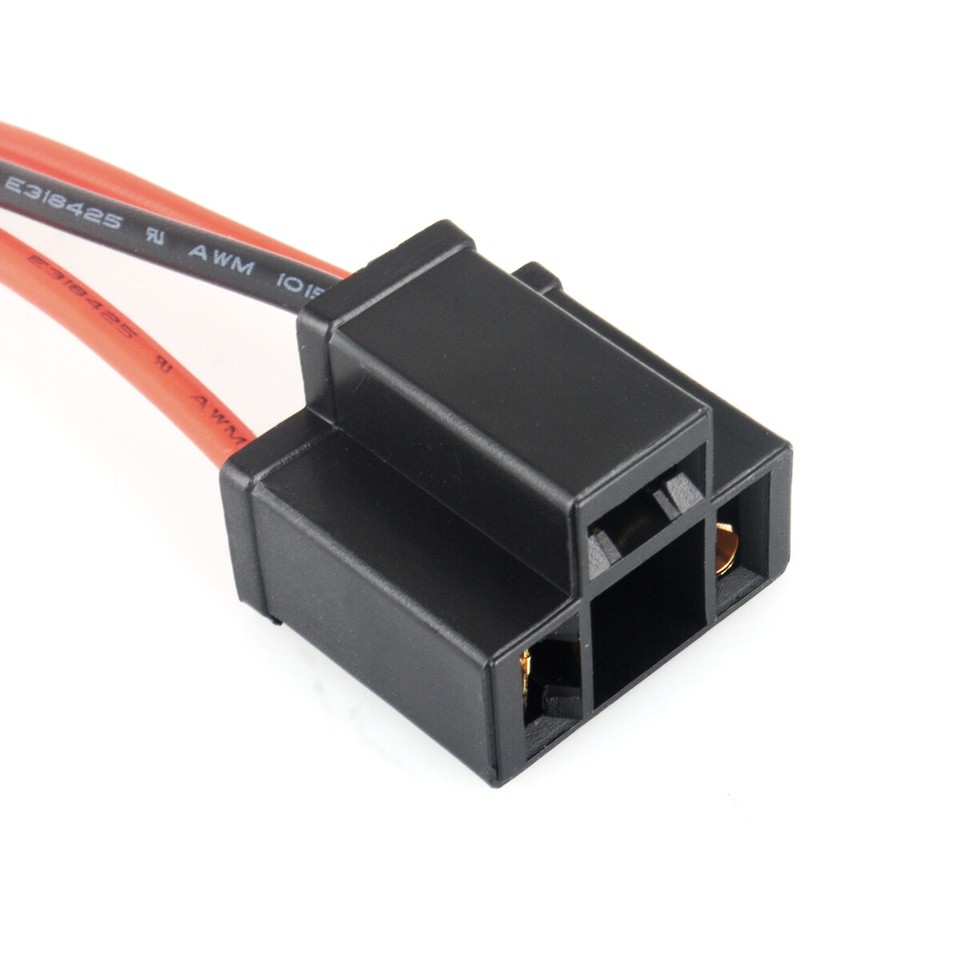 4pc H4 9003 HB2 Female Pigtail Headlight Connector Plug Adapter Socket ...