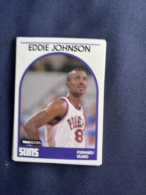 1989-90 NBA Hoops Basketball Eddie Johnson #195 Phoenix Suns | eBay