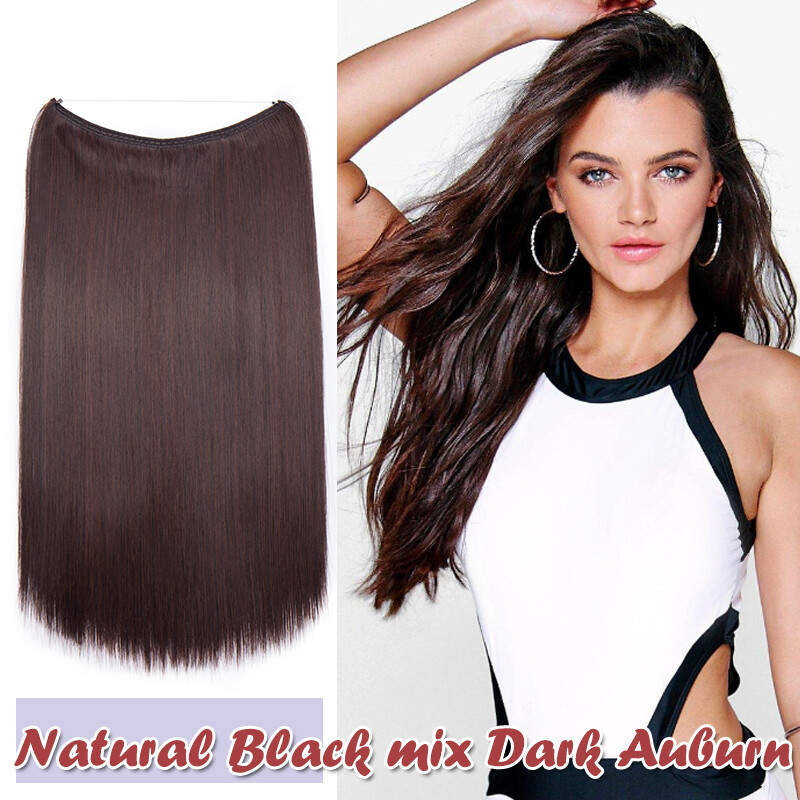 100% Natural As Human Thick Invisible Wire Softs Secret Wire In Hair ...