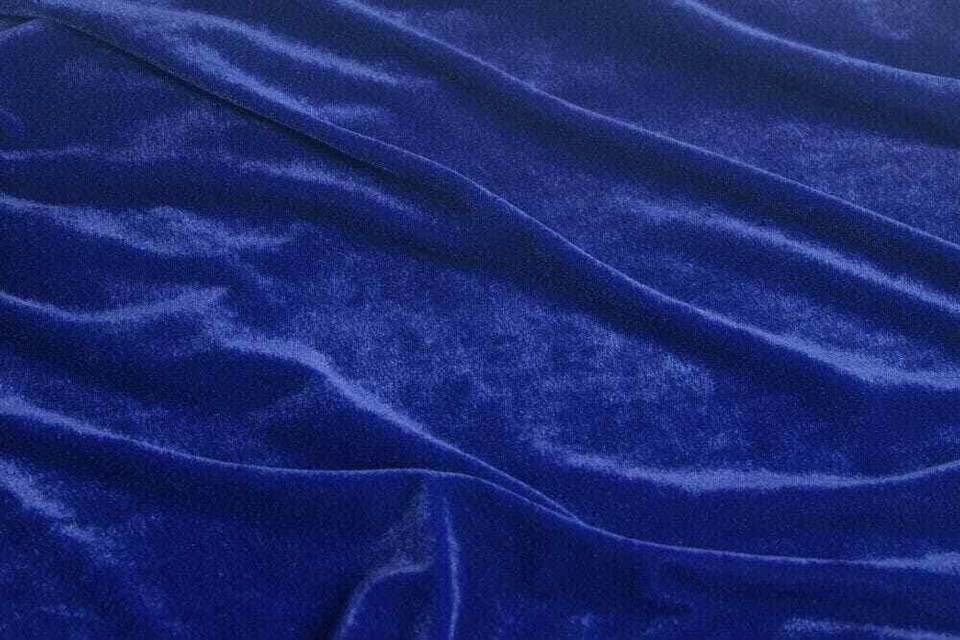 18 Colours - Luxurious Quality Soft Velour Velvet Stretch Dress Fabric ...