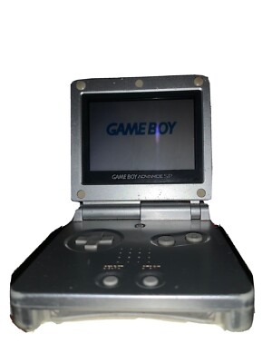 Nintendo Game Boy Advance SP Silver/Platinum Handheld System ...