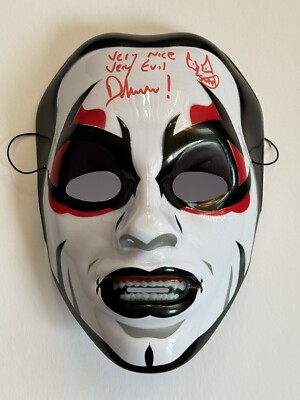 Danhausen (Very Nice, Very Evil) Signed AEW Halloween Mask W/ SKETCH | eBay