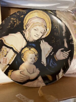 1980 USPS Christmas Stamp Art Plate Epiphany Stained Glass Window ...