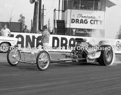 Ed Pink The Old Master Dragster Mike Snively Fontana NHRA 8x10 NHRA ...