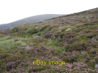 Photo 6x4 Terraces of sand/heather on ridge west of Druim nam Bo above ...