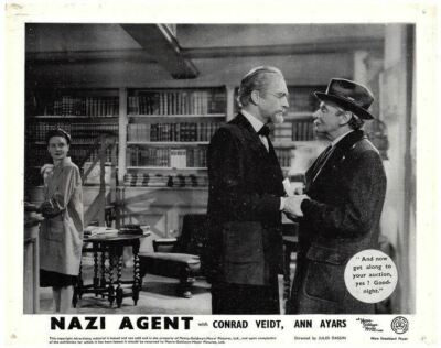 Nazi Agent Original Lobby Card Conrad Veidt Ann Ayars classic rare 1942 ...