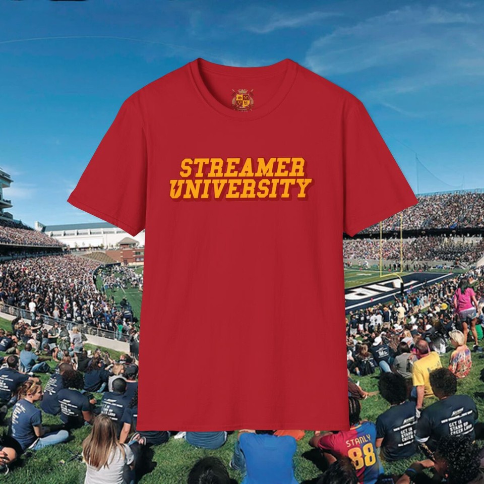 Streamer University T-Shirt Kai Cenat Streamer University Livestream ...