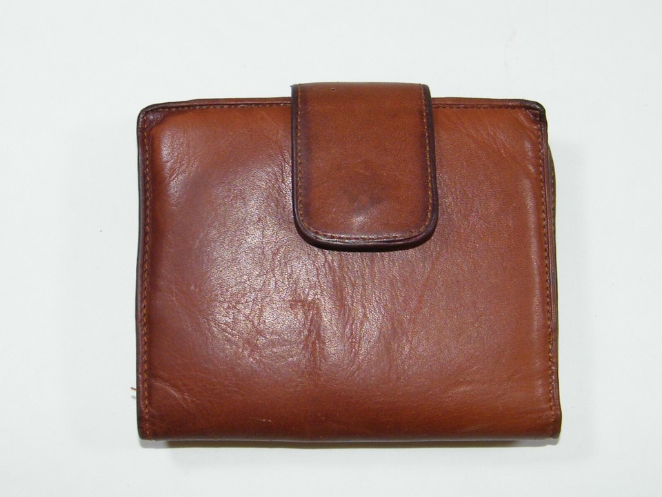 ECHT 2 PRYM GENUINE LEATHER BIFOLD WITH CHANGE HOLDER WALLET | eBay