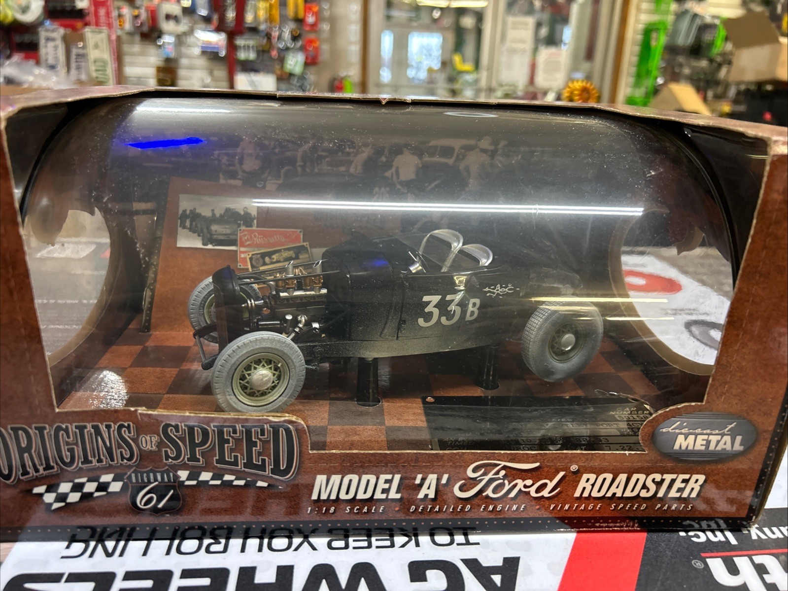 ORIGINS OF SPEED HIGHWAY 61 MODEL A FORD ROADSTER #33B DIECAST 1/18 ...