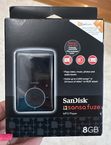 SanDisk Sansa Fuze Black (8 GB) Digital Media Player for sale online | eBay