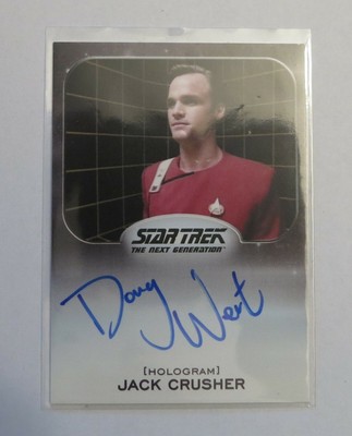 Star Trek Trading Card 50th Anniversary Doug Wert as Jack Crusher Autograph | eBay