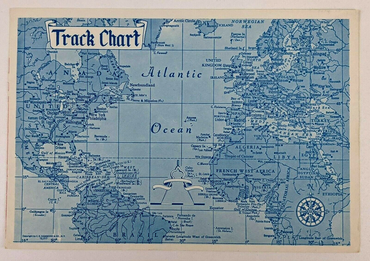 Map Of Atlantic Ocean With Latitude And Longitude
