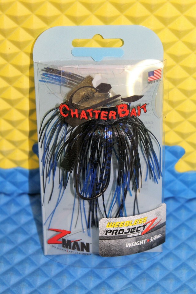 Z-MAN ChatterBait Weedless Project Z 3/8 OZ CBW-PZ38 Series CHOOSE YOUR ...