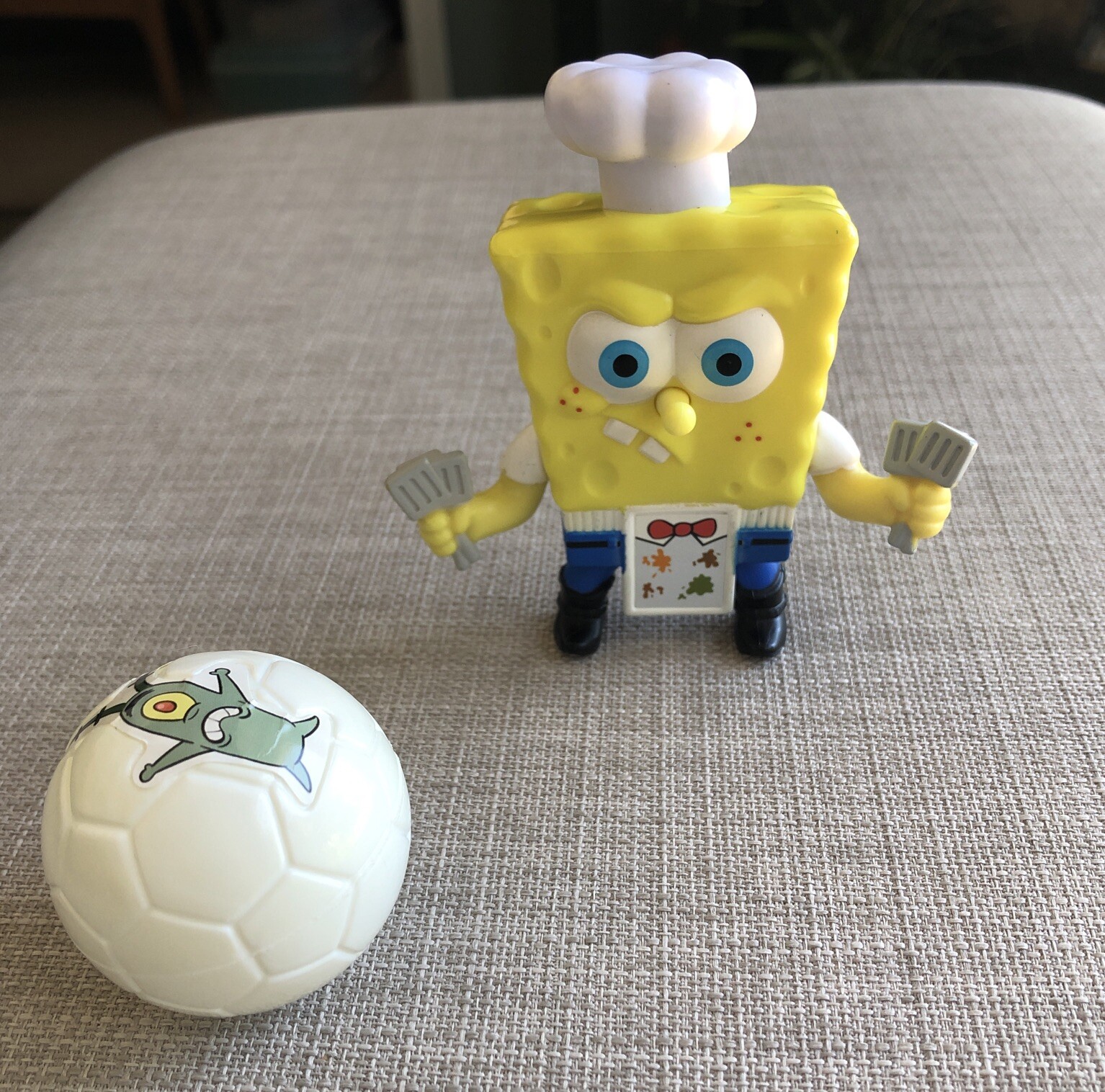 Burger King 2008 SpongeBob Pest Of The West Fry Cook And Plankton Ball ...