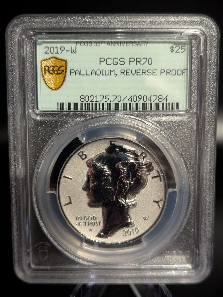 2019 W American PALLADIUM Eagle PCGS PR70 $25 1oz First Strike REVERSE Proof | eBay