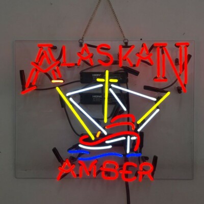 US STOCK Alaskan Amber Beer Neon Sign Beer Bar Party Pub Home Decor 19 ...