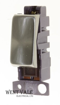 Click Mini Grid - MD028BS - 10ax Intermediate Switch Module in Brushed Steel | eBay UK