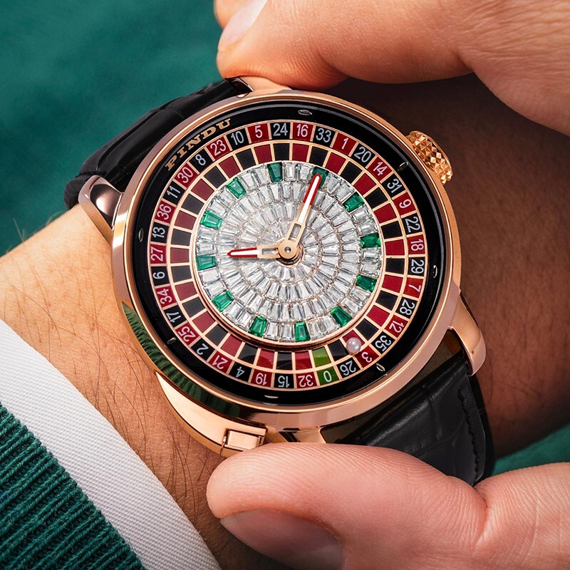 New PINDU Luxury Men's Automatic Watch 5ATM Casino Tourbillon Rotating ...