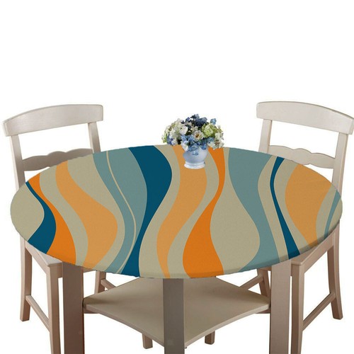 Stretch Round Dining Table Top Cover Waterproof Tablecloth | eBay