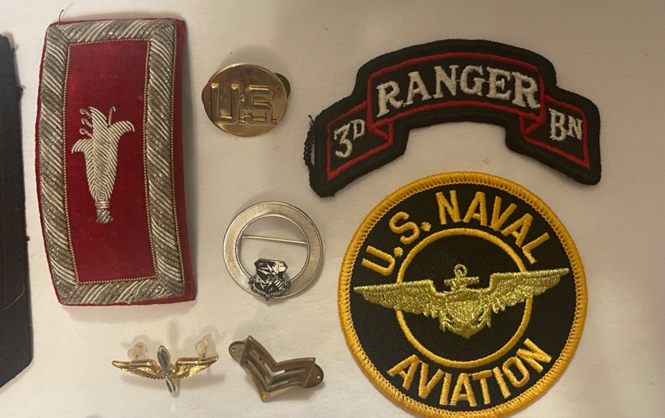 VINTAGE MILITARY PATCH PIN BUTTON LOT | eBay