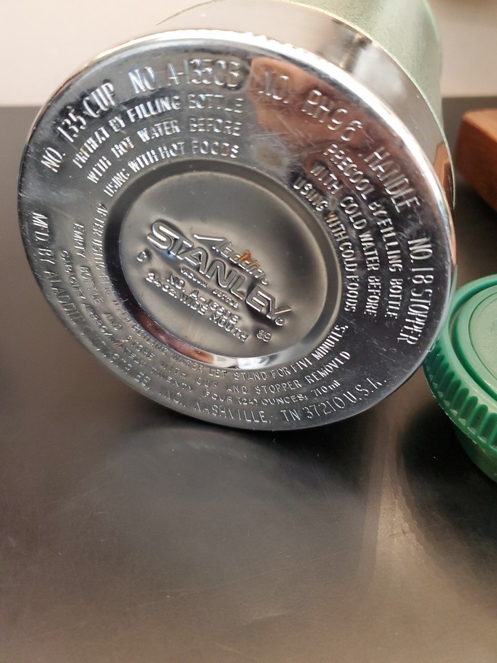 Vintage genuine Aladdin Stanley 24oz Wide Mouth Thermos # A-1350B Free ...