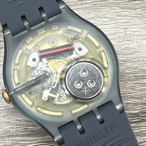 NEW Swatch NUIT BLEUE Number Blue Dial Blue Silicone Unisex 41mm Watch ...