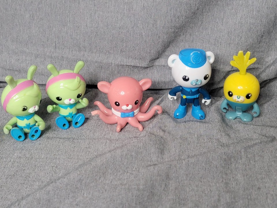 Octonauts Figures Octo-Crew Dashi Shellington Tweak Inkling Barnacles ...
