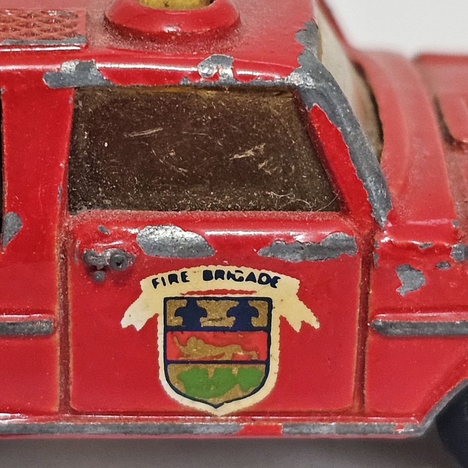 Vintage 70’s Majorette Fire Brigade Fire Truck 1/80 Scale Mint Diecast ...