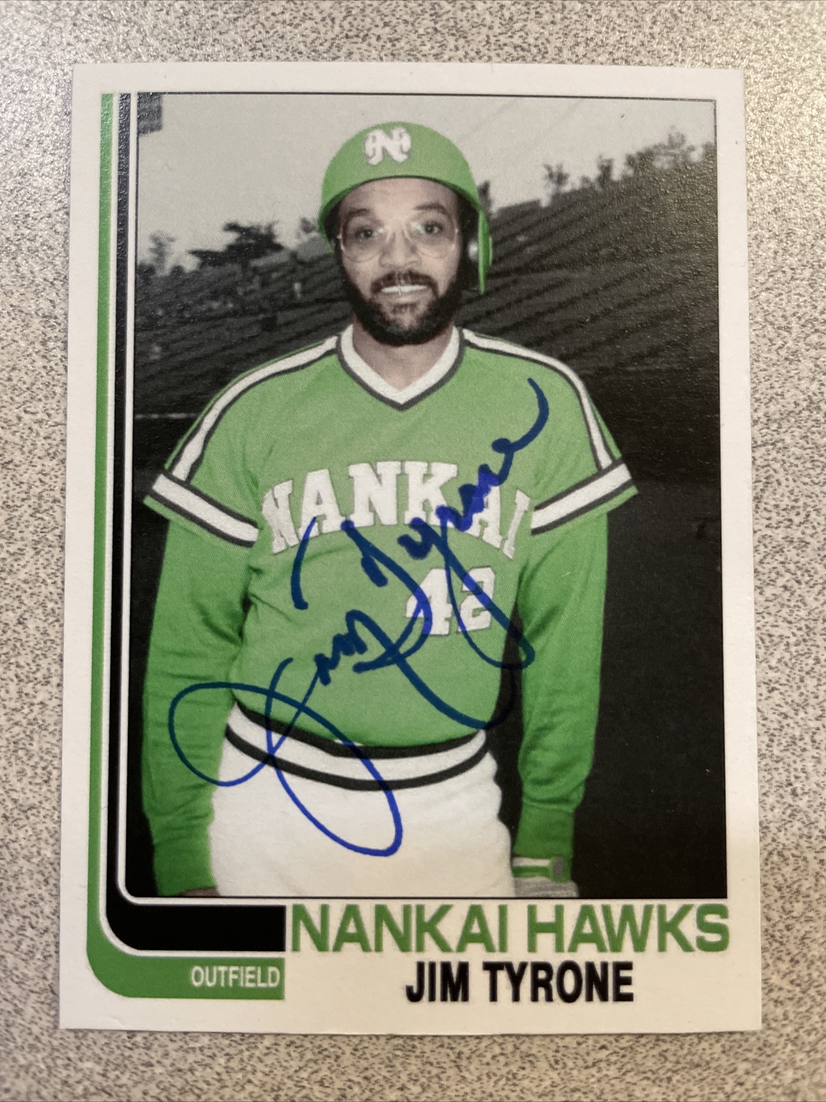 Jim Tyrone Autographed Custom 1982 Card Nankai Hawks A-181 | eBay