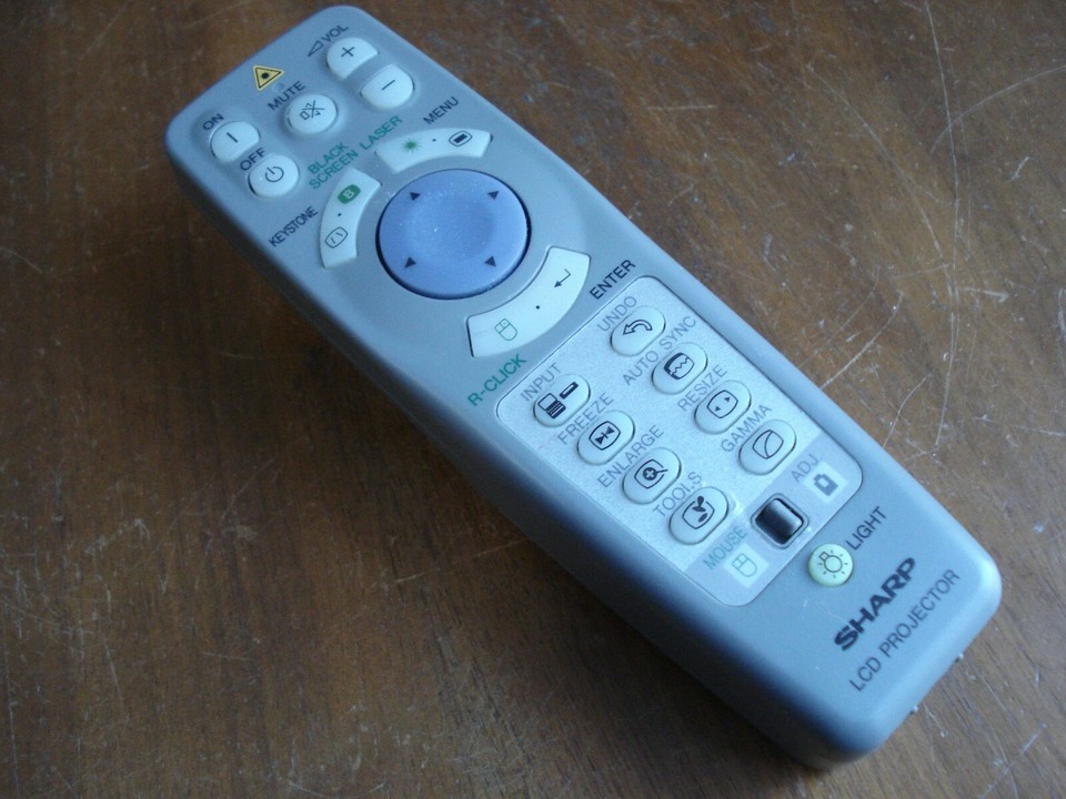 Genuine Original Sharp Remote Control VCR Projector Projection Panel ...