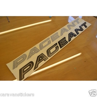 BAILEY Pageant (STYLE 11) Caravan ROOF/SIDE Name Sticker Decal Graphic ...