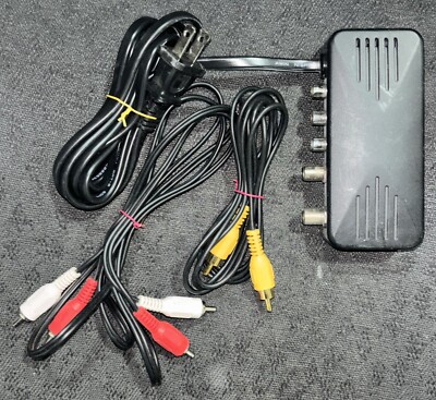 RF Modulator RCA to RF Coaxial Converter w Power and AV Cable | eBay