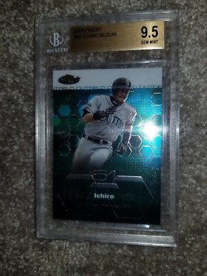 🌟 2003 Topps Finest Ichiro Suzuki BGS 9.5 GEM MINT Mariners | eBay