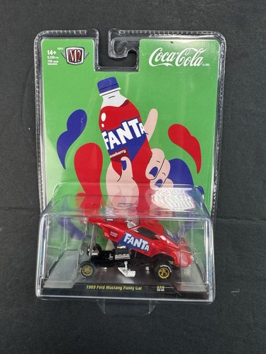 M2 MACHINES COCA COLA FANTA 1/64 1/750 MADE CHASE 1969 FORD MUSTANG ...