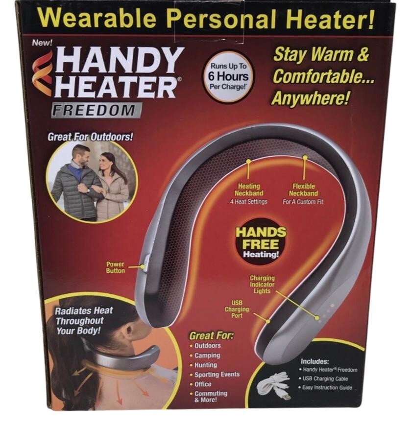Handy Heater Freedom - Wearable Neck Heater for Cold Winters - 4 Heat ...