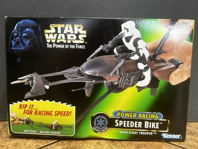 Star Wars The Power of the Force Stormtrooper Speeder Bike Power Racing ...