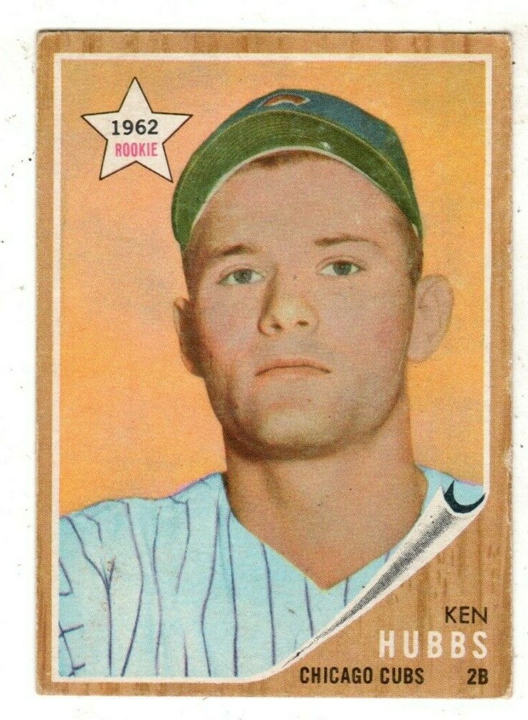 1962 Topps 461 Ken Hubbs Rookie - Chicago Cubs, Excellent Condition! | eBay